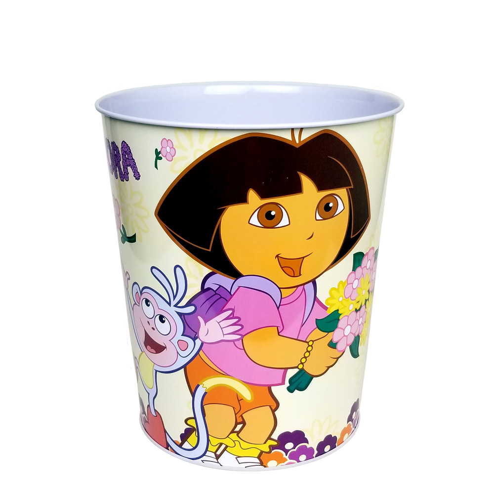 Dora the Explorer Flower Waste Bin Tin #462217F (before #462217U)