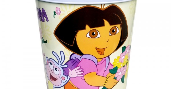 Dora the Explorer Flower Waste Bin Tin #462217F (before #462217U)