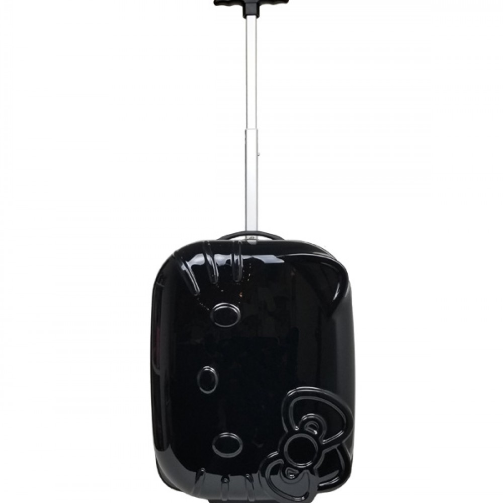 Hello Kitty ABS Rolling Luggage (Black) #82338
