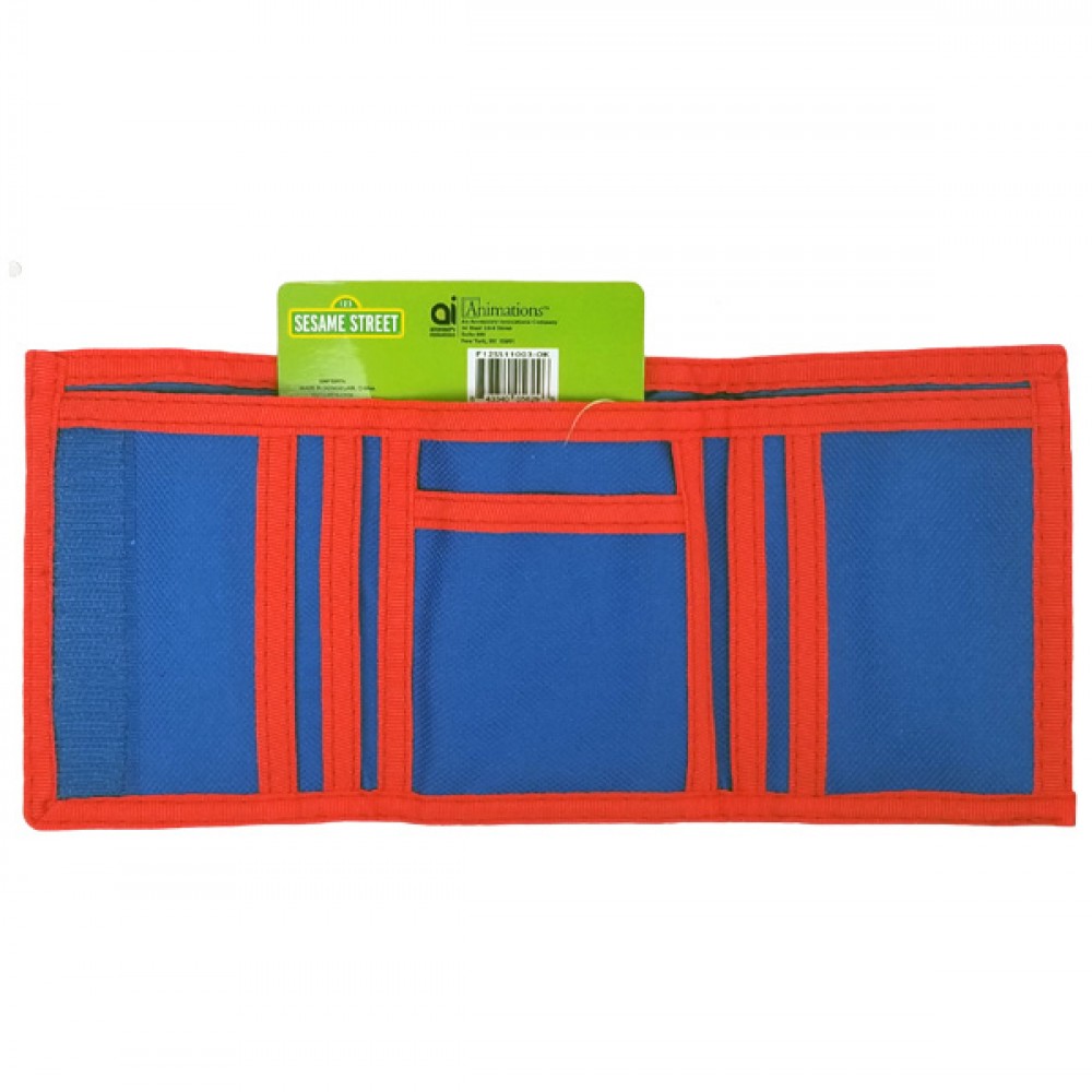 Sesame Street Elmo 4C Red Trifold Wallet #SS11003