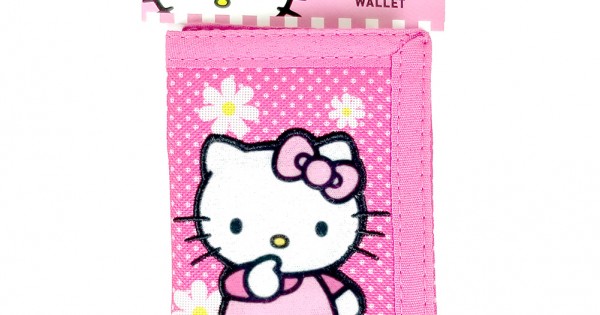 Hello Kitty Polka Dot Floral Trifold Wallet #C6CW04